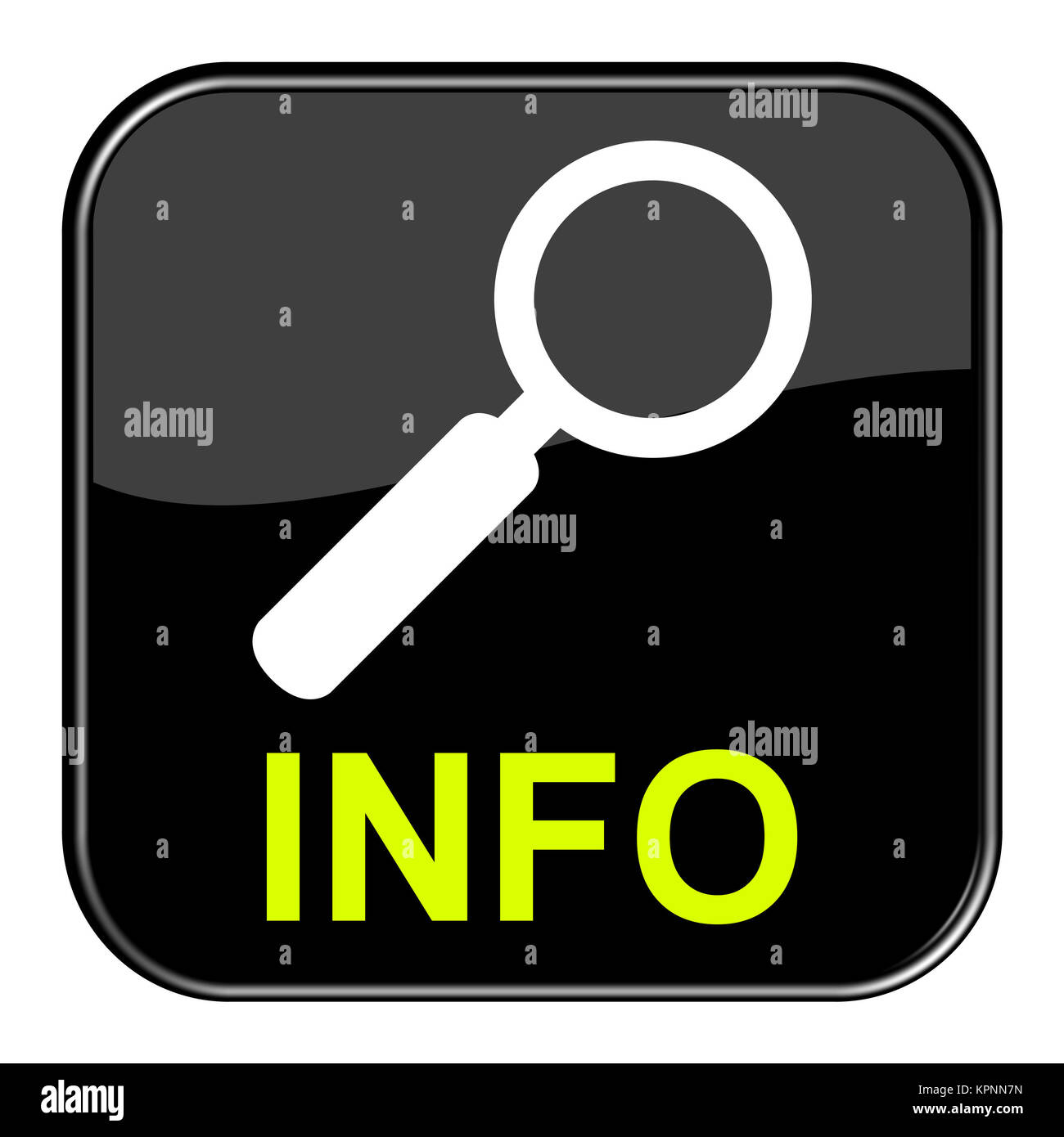 black button shows info Stock Photo - Alamy