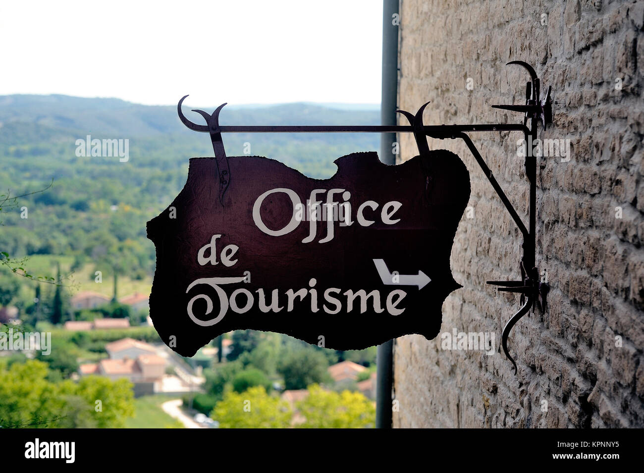 Sign indicating the entrance to the tourist office Stock Photo - Alamy