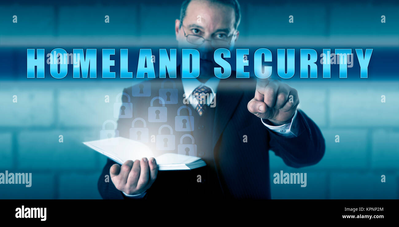 Protection Professional Pushing HOMELAND SECURITY Stock Photo - Alamy