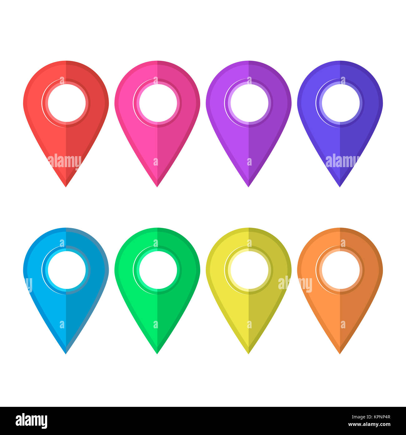 Set of Colorful Markers Stock Photo - Alamy