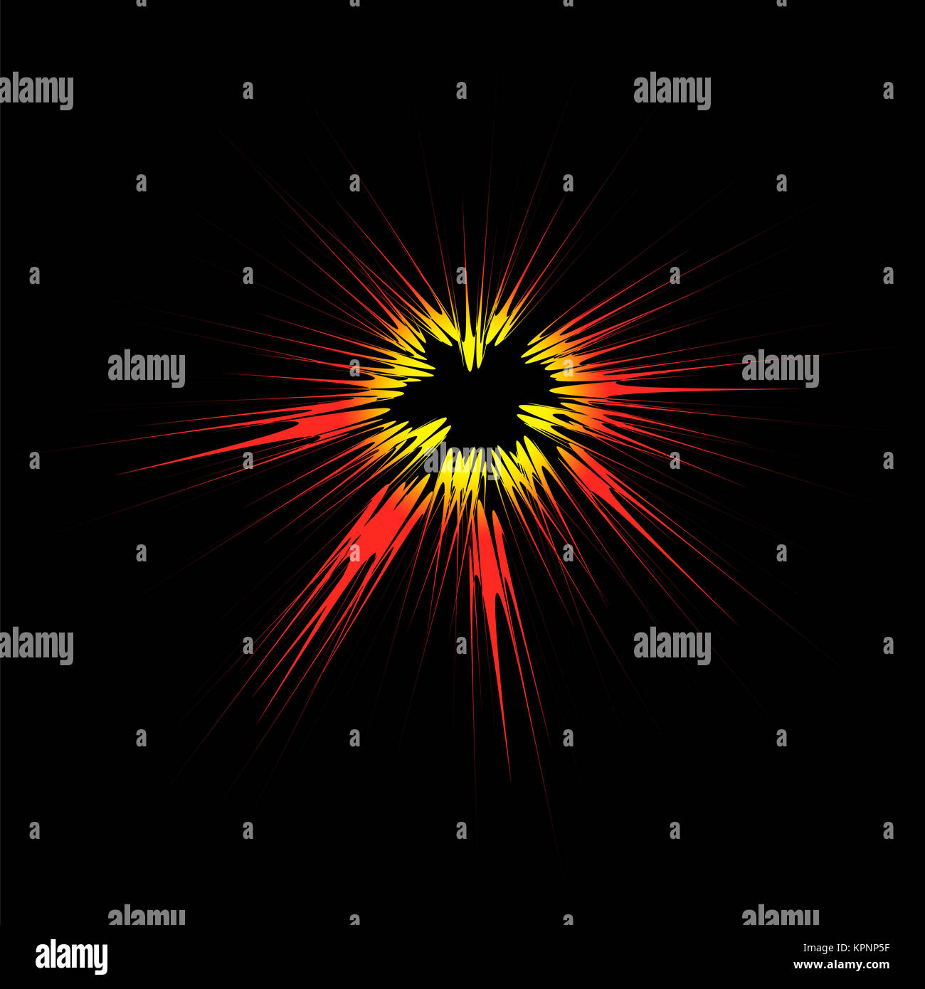 Explode Flash, Cartoon Explosion Stock Photo - Alamy