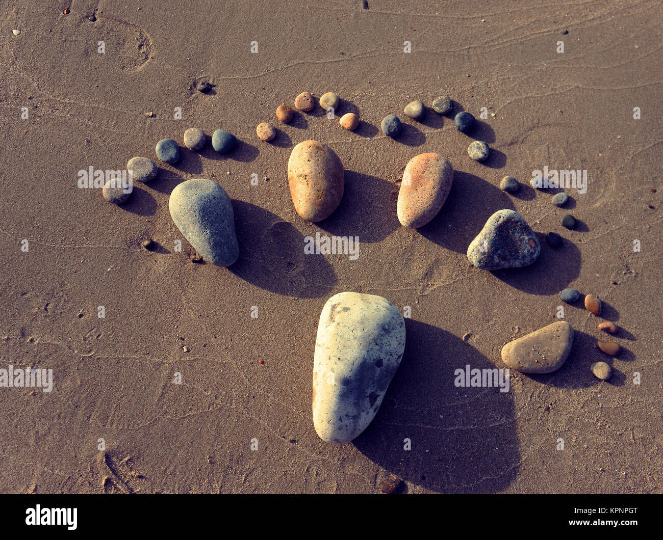 foot, pebble, seaweed, art, seaside Stock Photo - Alamy