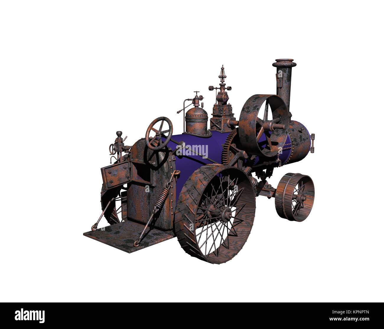 antique tractor released Stock Photo - Alamy