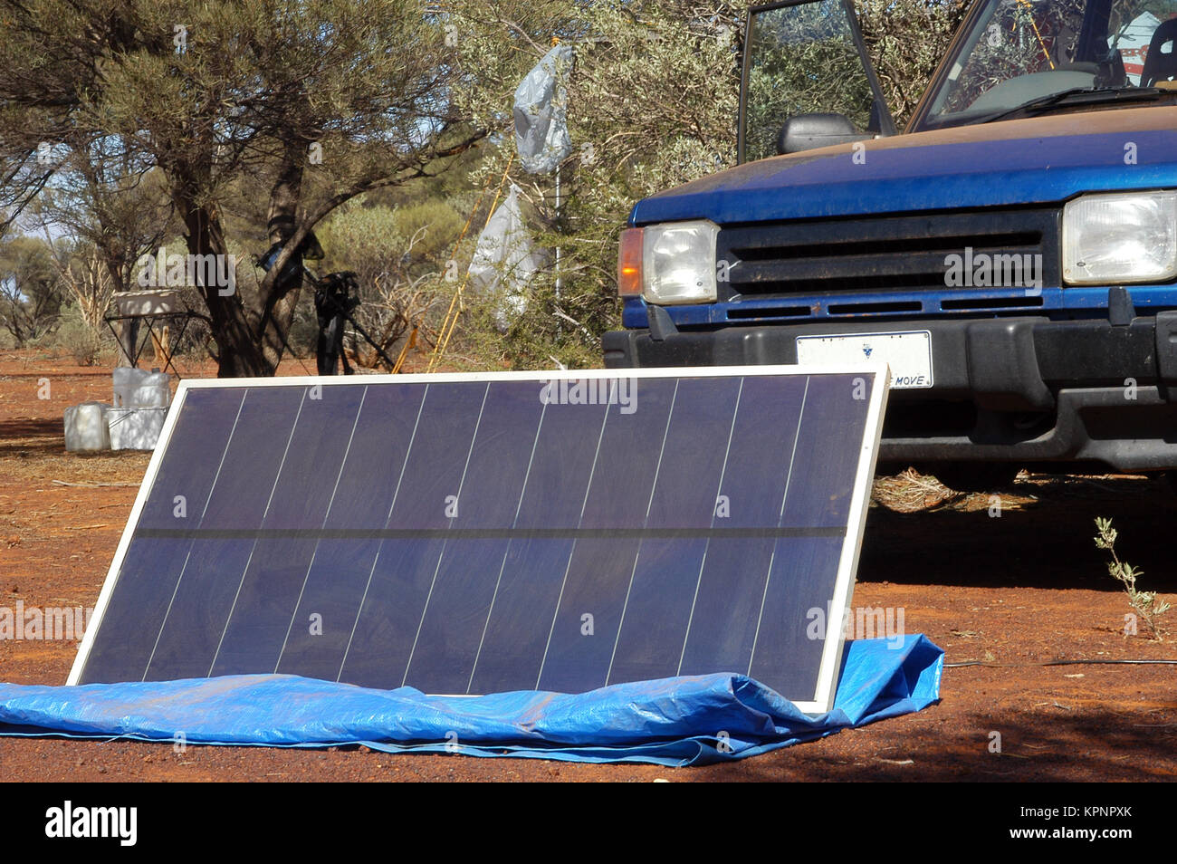 Camping in the bush Stock Photo - Alamy