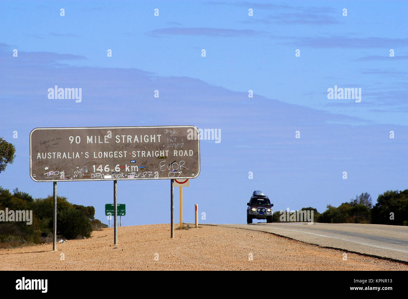 road panel in Australia Stock Photo - Alamy