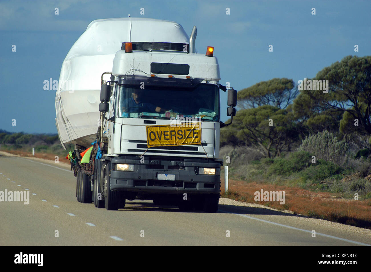 Large road train lorry truck hi-res stock photography and images - Alamy
