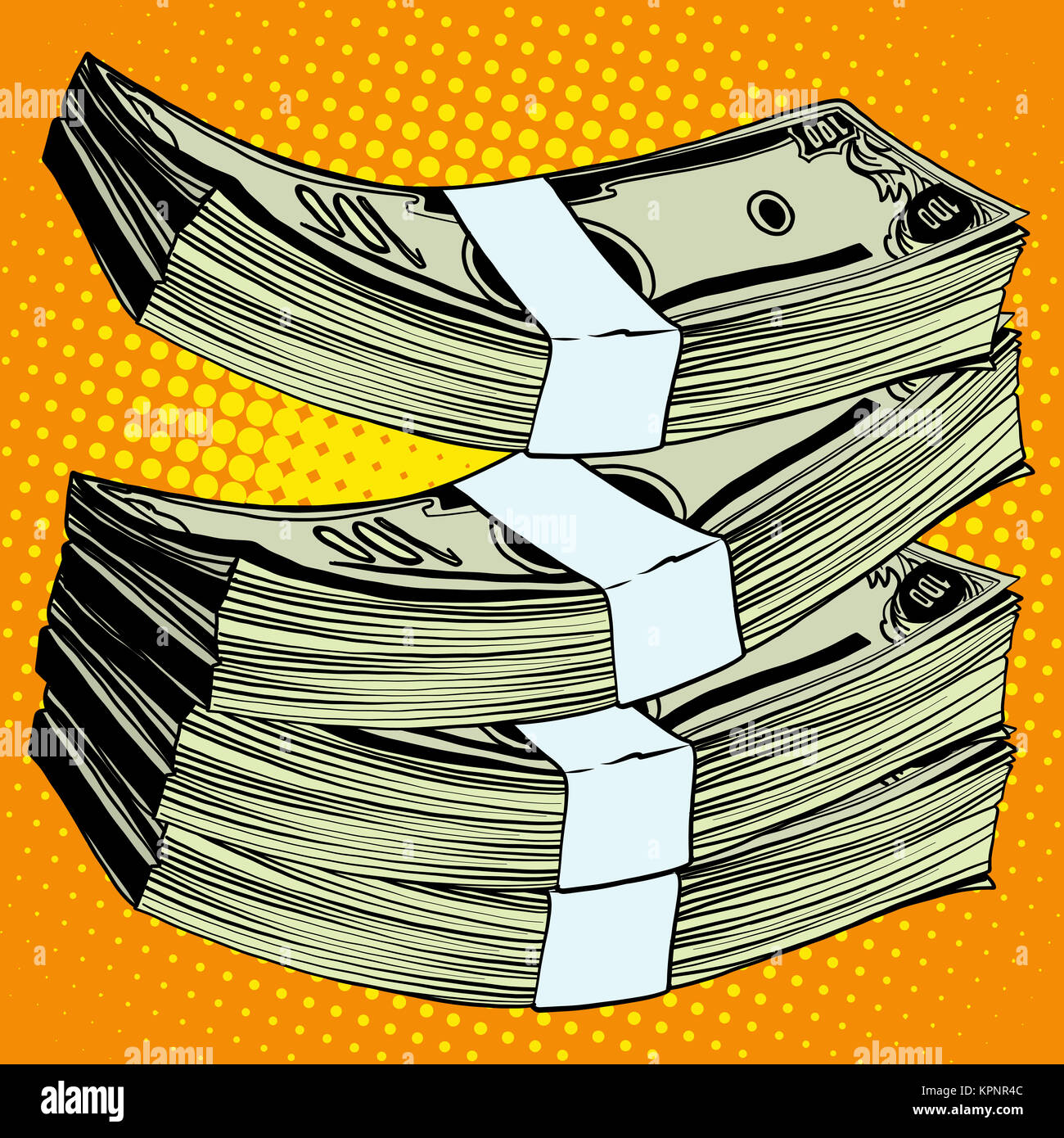 Stack of dollars money banknote Stock Photo - Alamy