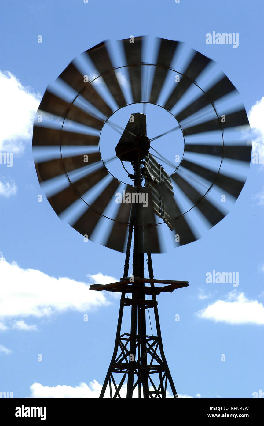 Wind mill in the Australian bush Stock Photo - Alamy