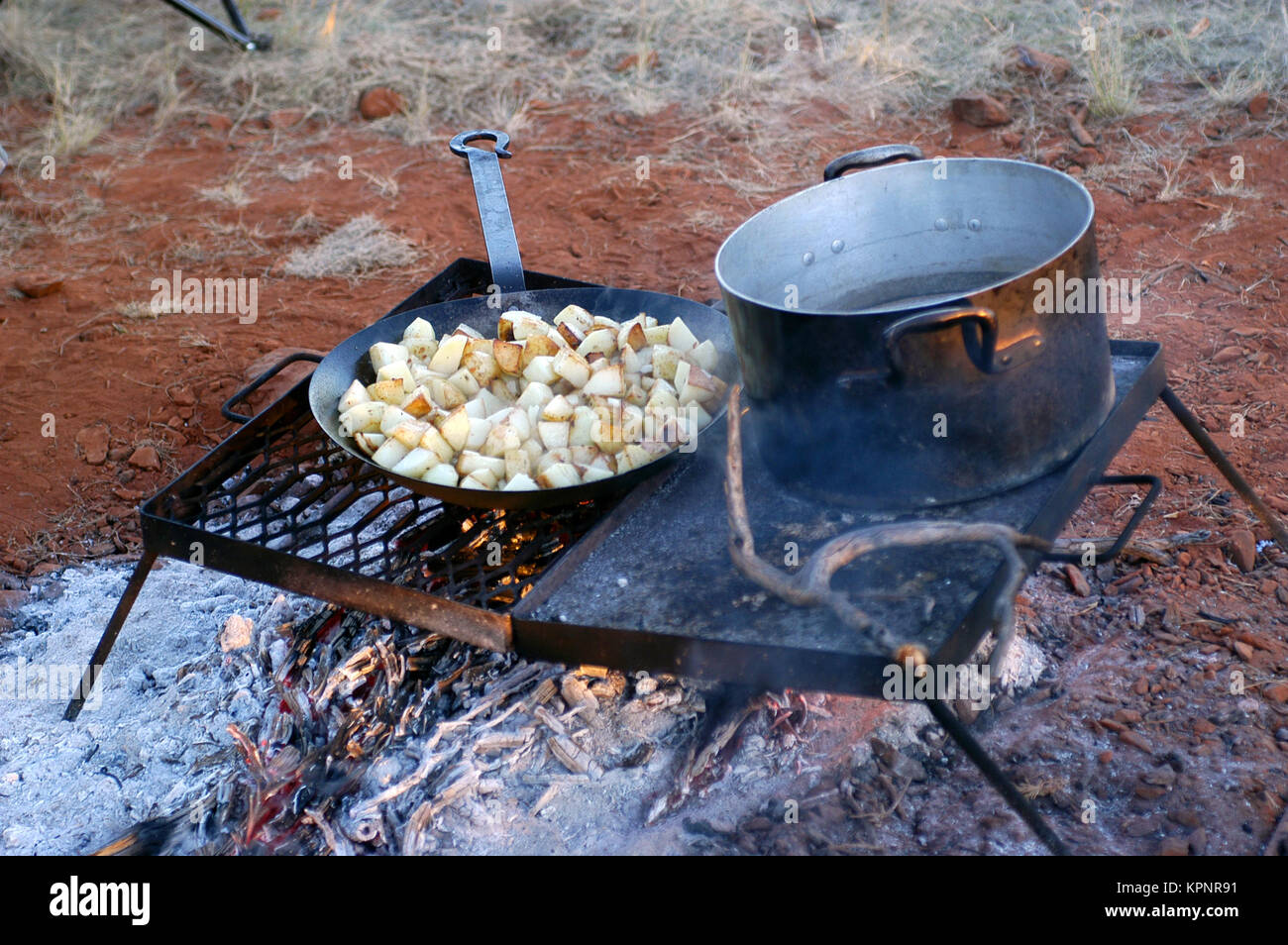 Kitchen in the Australian bush Stock Photo - Alamy
