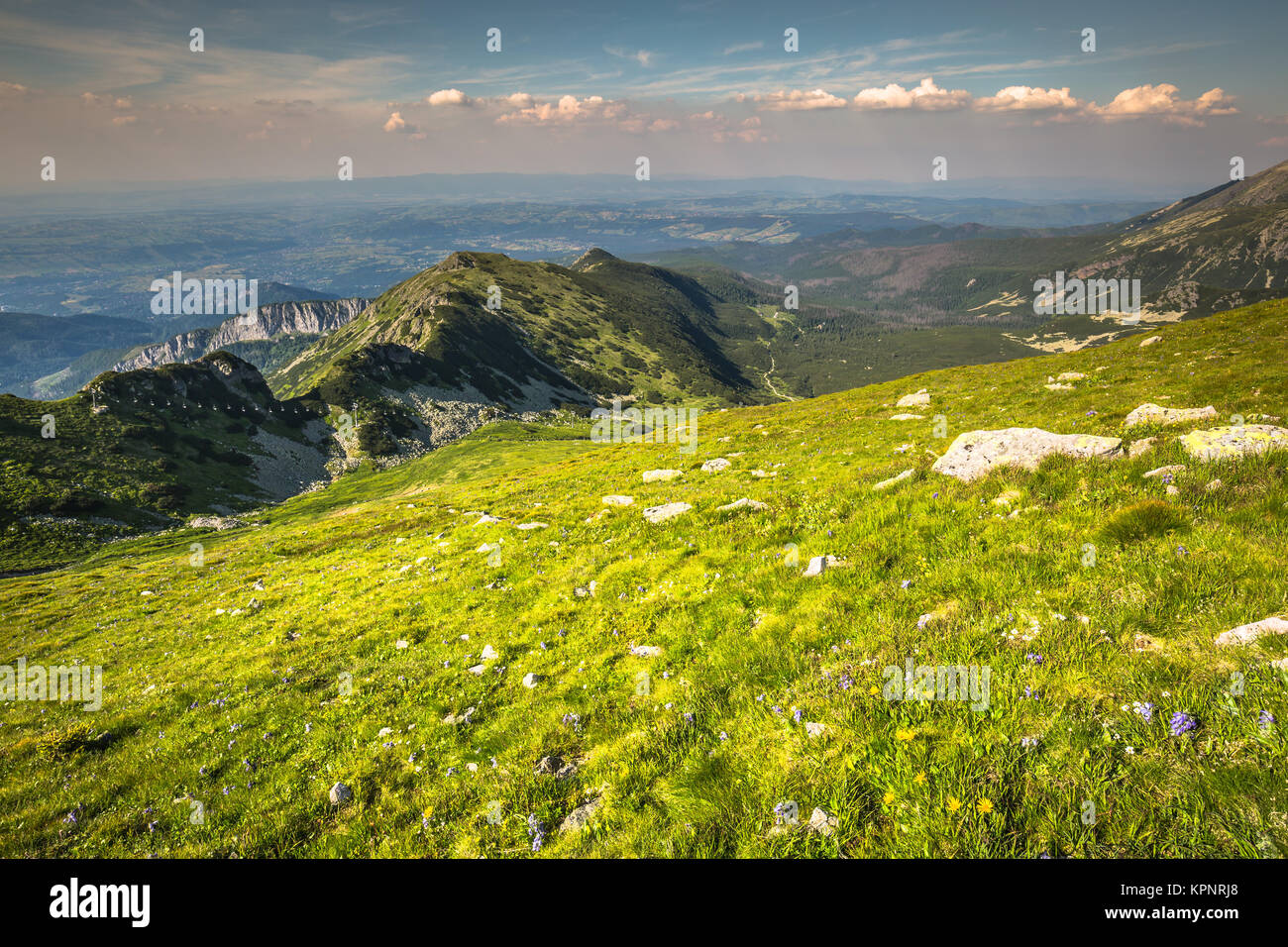 View from Kasprowy Wierch Summit in the Polish Tatra Mountains Stock ...