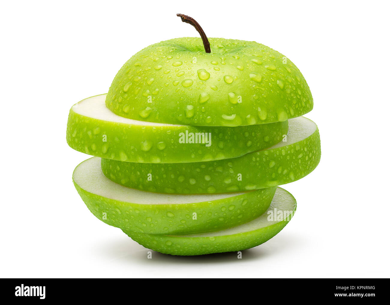 Fresh Green Apple Stock Photo - Alamy