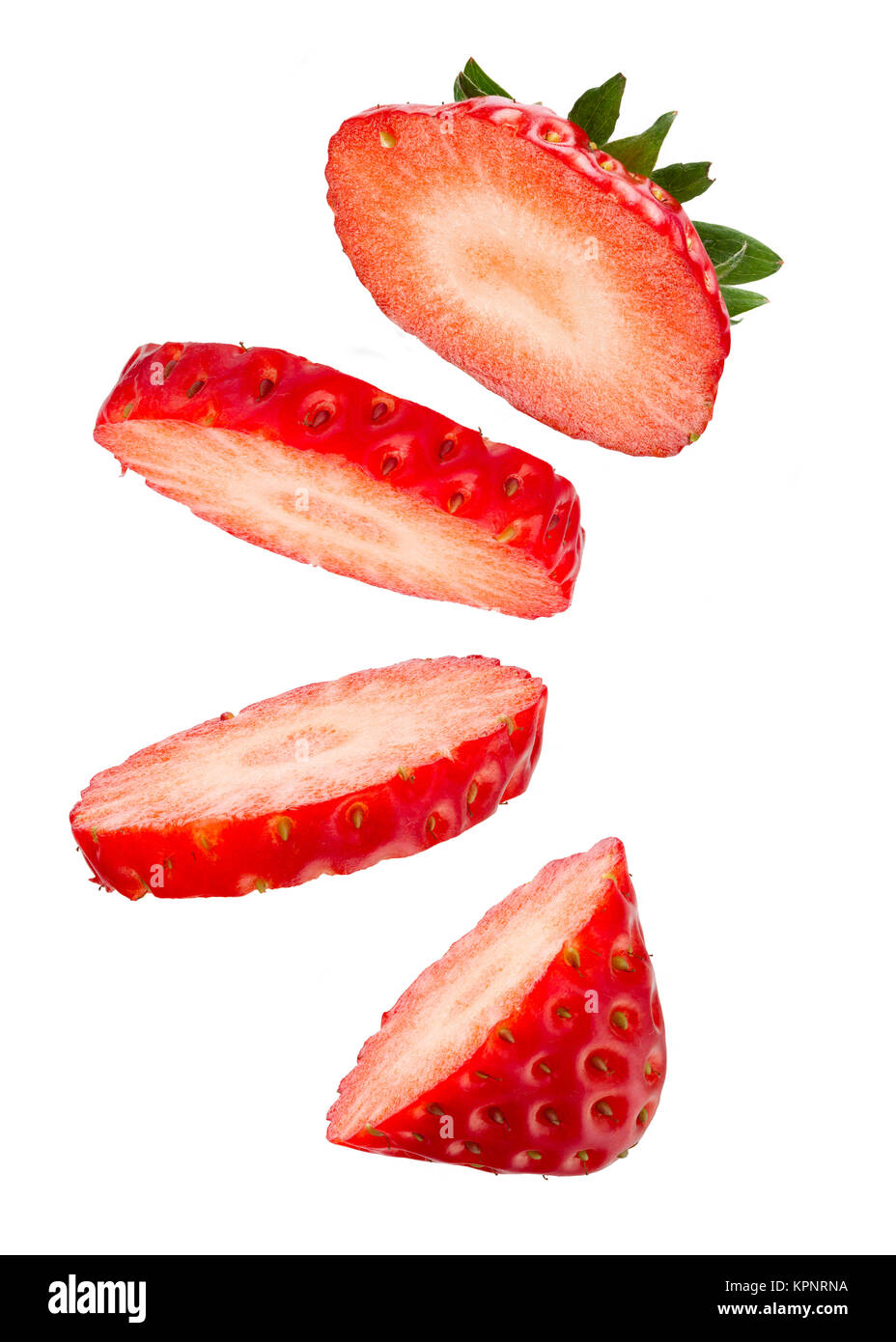 Floating Fresh Strawberry Stock Photo - Alamy