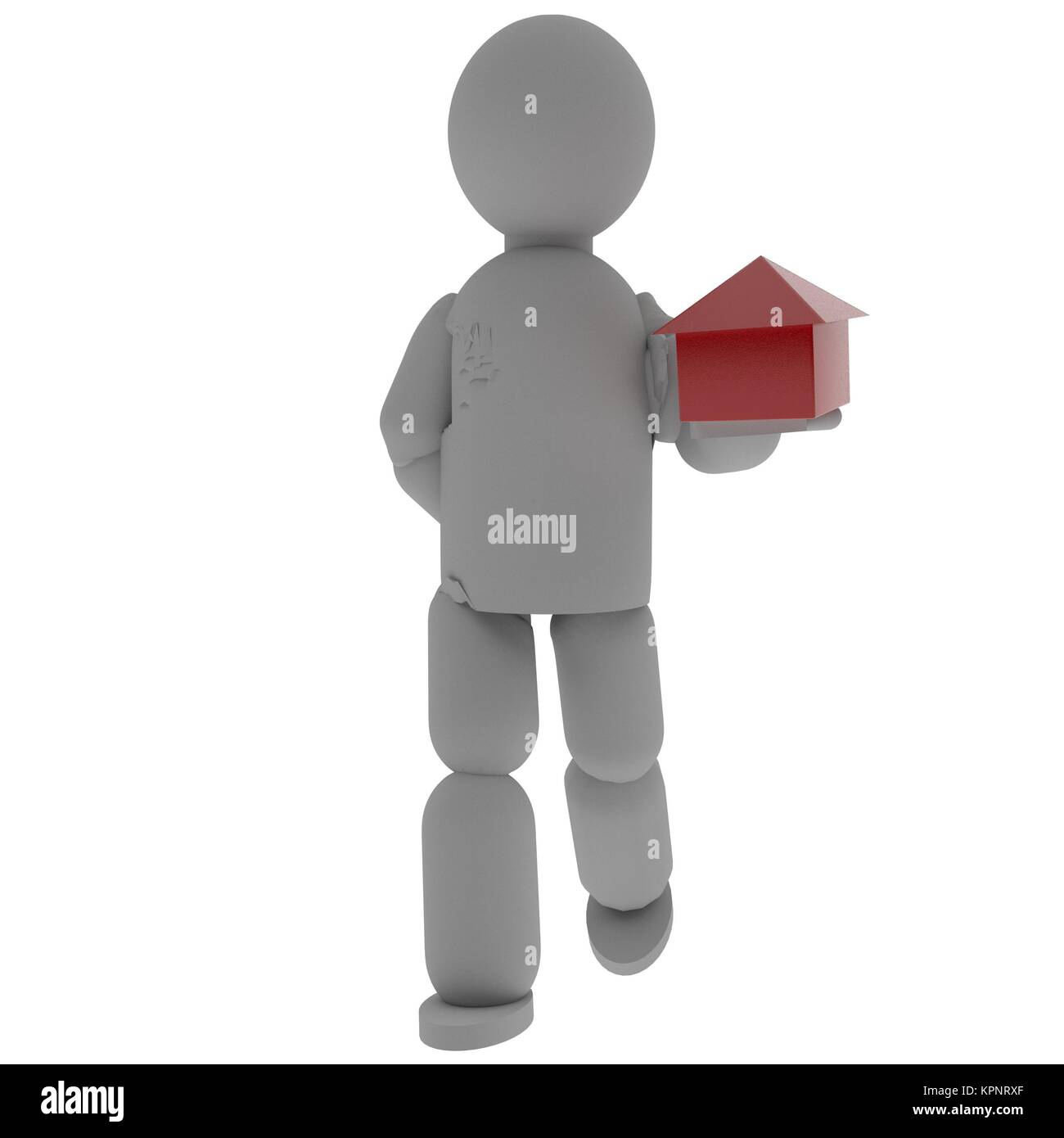 Puppet with small house Stock Photo - Alamy