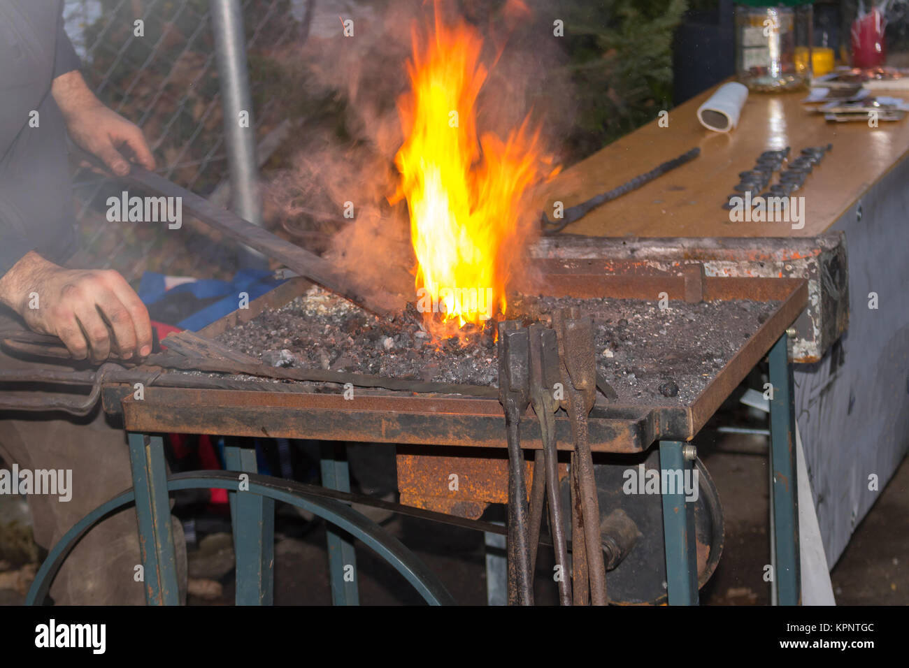 Anvil hammer spark hi-res stock photography and images - Alamy