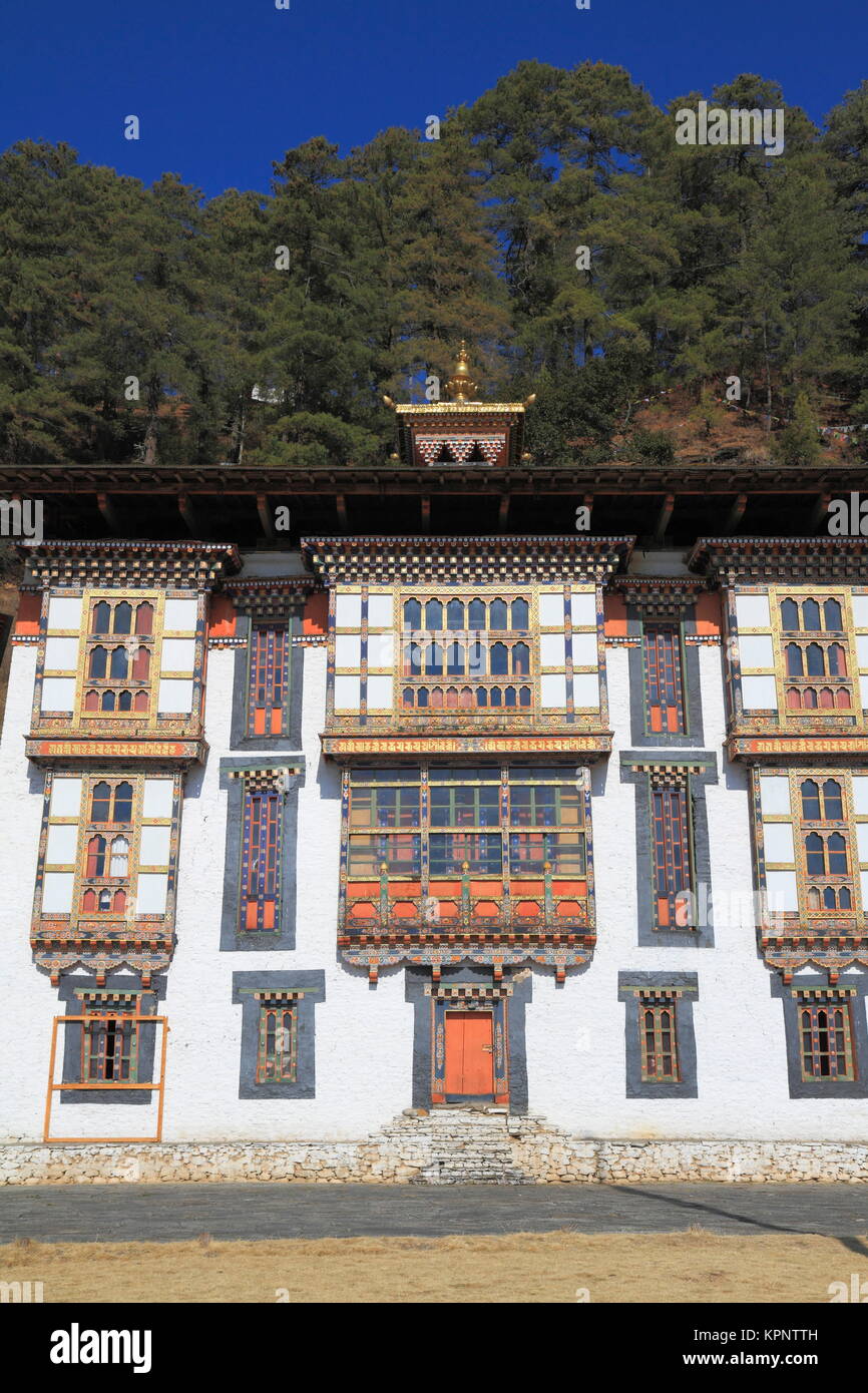 Kurjey Lhakhang Monastery is located in the Bumthang valley. This is ...
