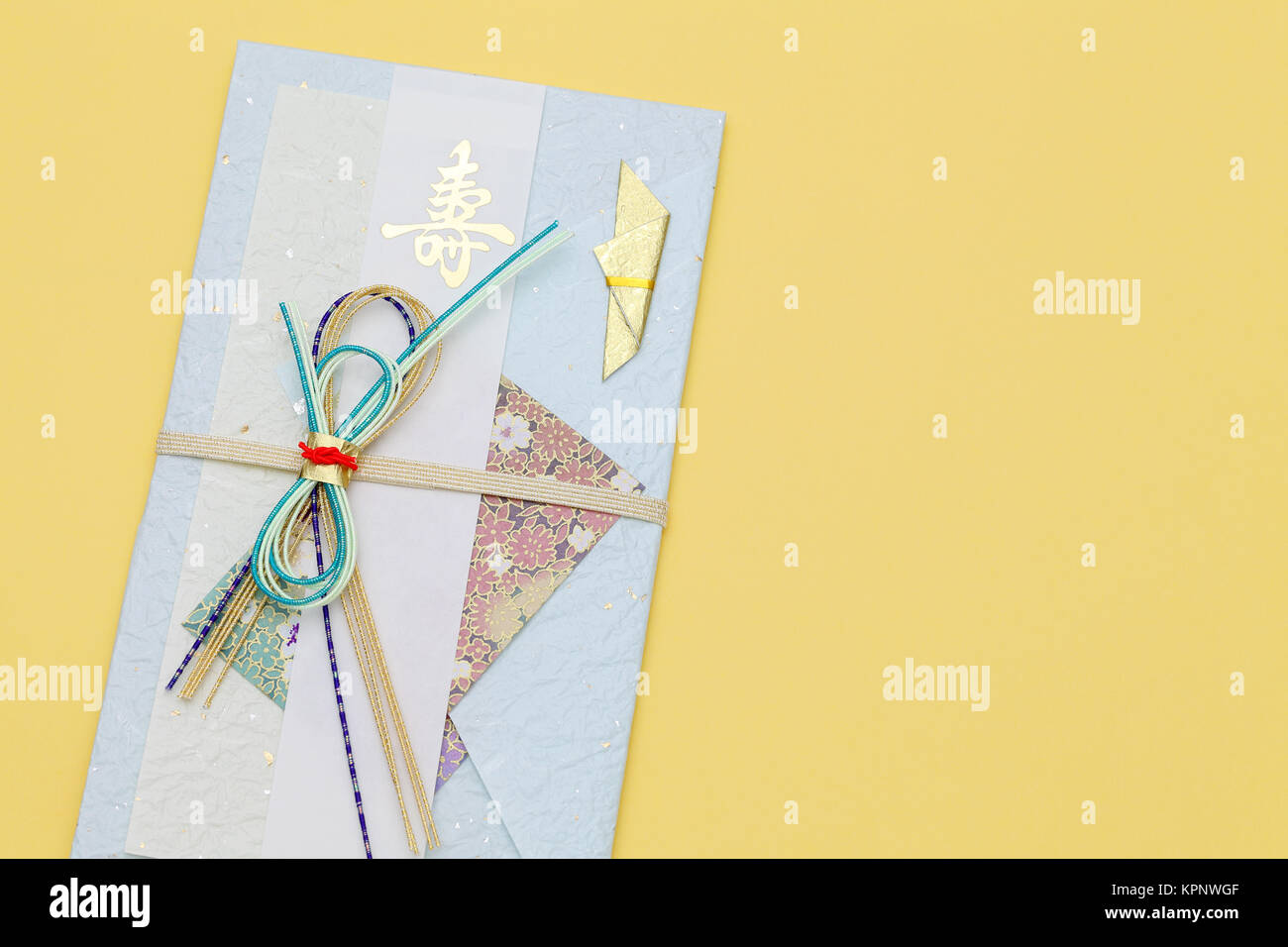 Traditional Japanese envelope for money gift Stock Photo - Alamy