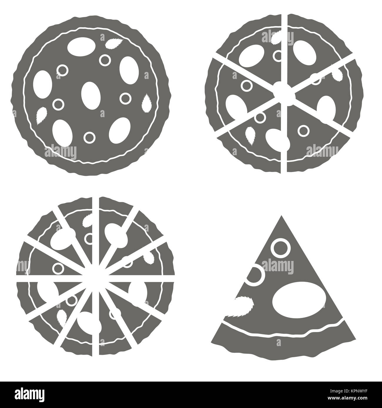 Pizza icon hi-res stock photography and images - Alamy