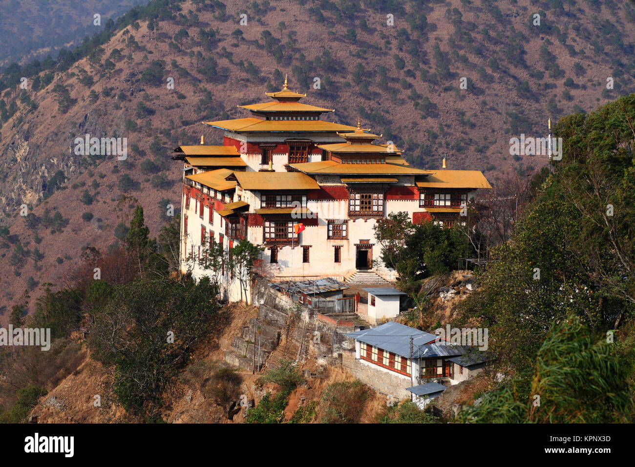 the trashigang dzong Stock Photo - Alamy