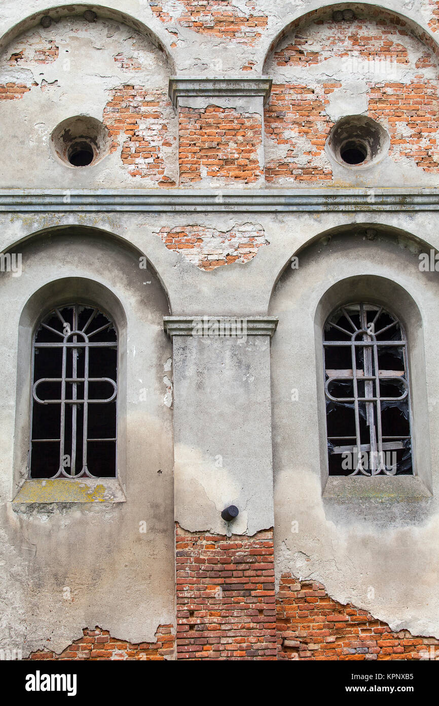 Burned XVII century church of St. Michael the Archangel in Stara Sil ...