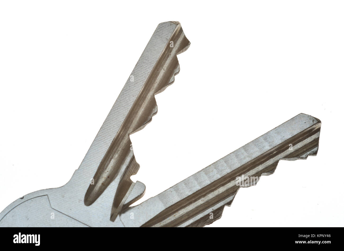 pair of door keys in detail Stock Photo - Alamy