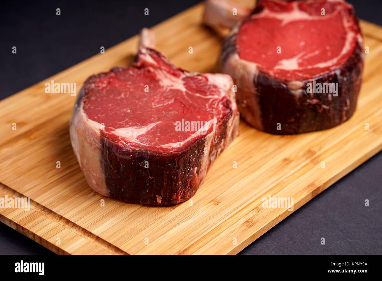 raw Tomahawk Steak Stock Photo - Alamy