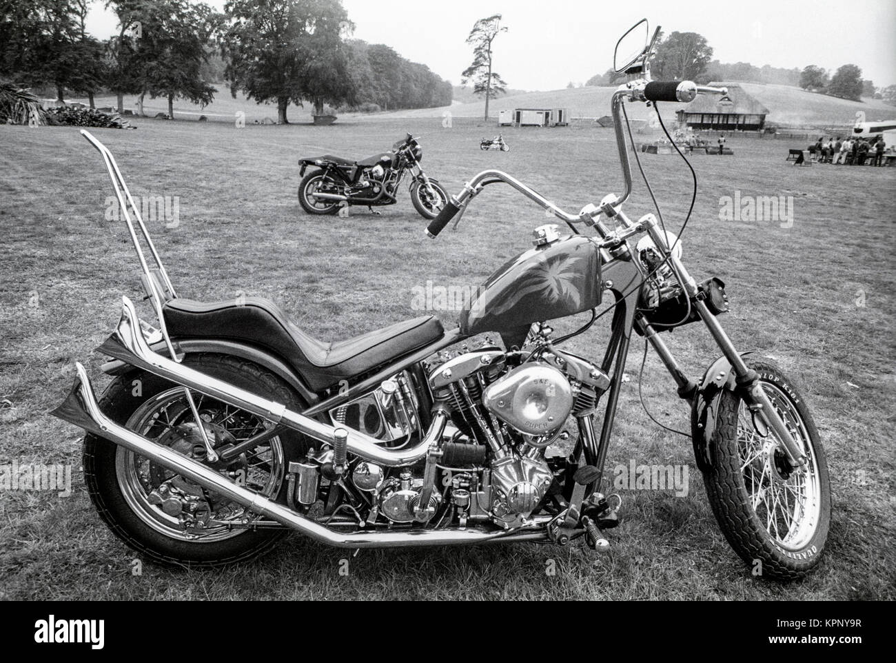 Black and white chopper High Resolution Stock Photography and Images ...