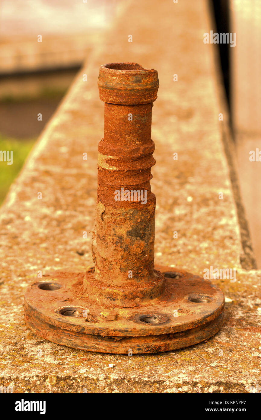 a snail pump warehouse ensued and rusted Stock Photo - Alamy