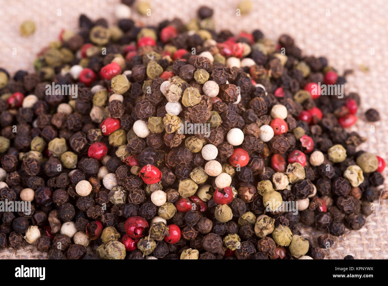 a picture of colorful peppercorns Stock Photo - Alamy