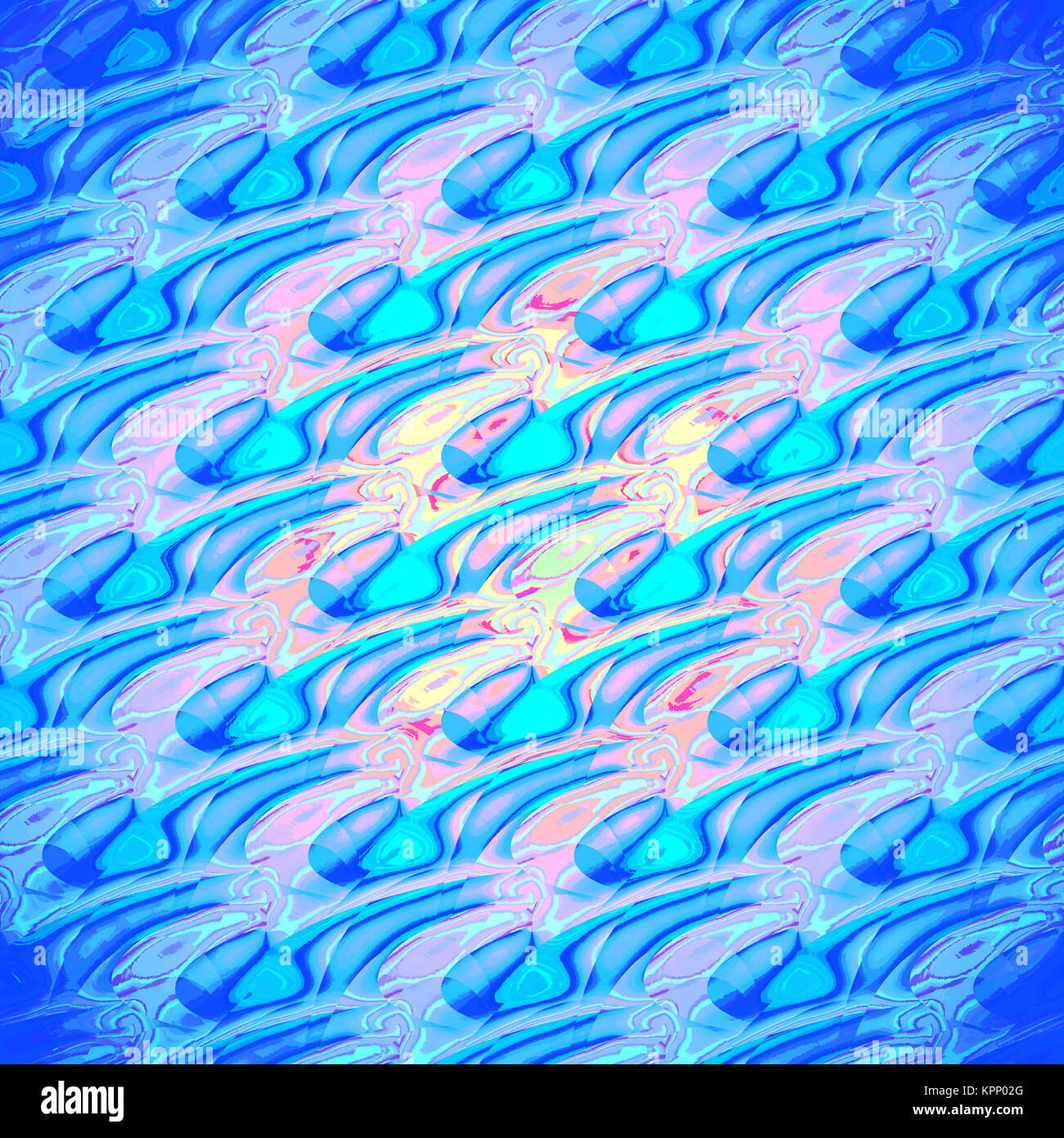 Abstract geometric seamless background. Diagonal wavy lines, centered ...