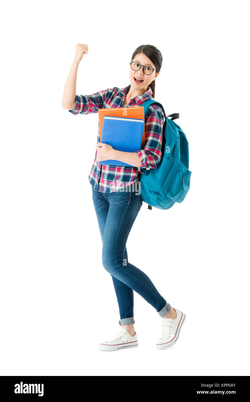 Sweet girl looking camera on Cut Out Stock Images & Pictures - Alamy