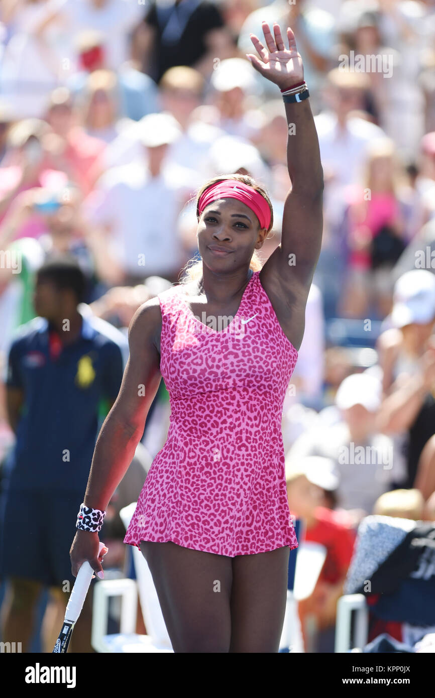 FLUSHING NY- AUGUST 28: Serena Williams Vs Vania King, Day Four of the ...