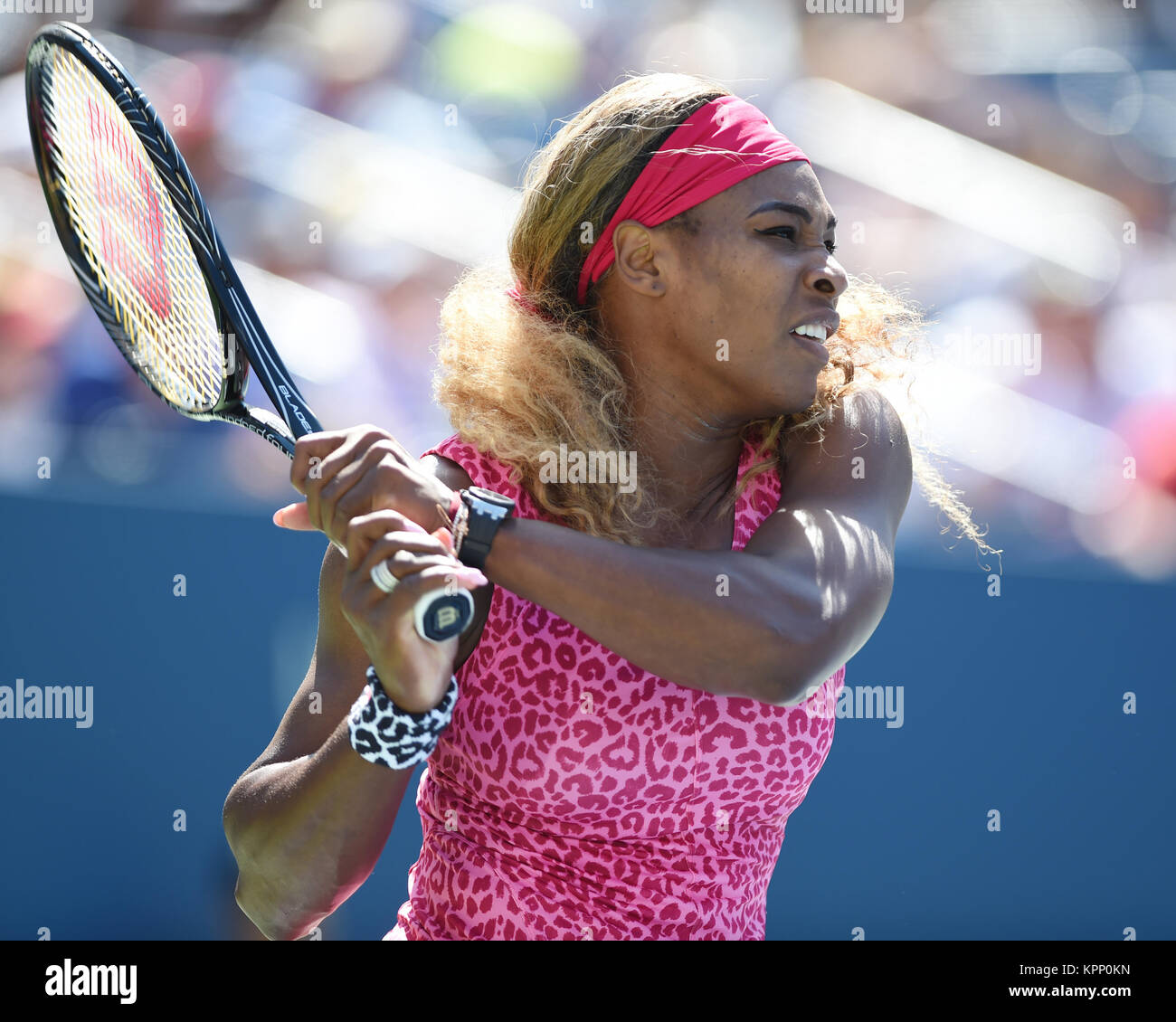 FLUSHING NY- AUGUST 28: Serena Williams Vs Vania King, Day Four of the ...