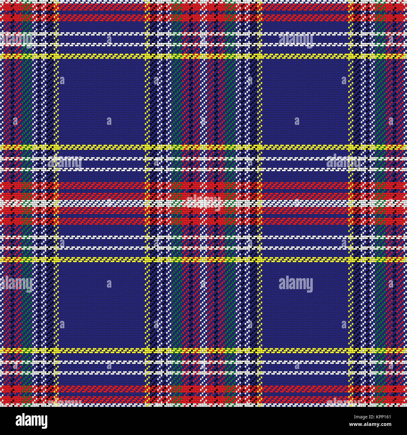 Blue red yellow tartan hi-res stock photography and images - Alamy