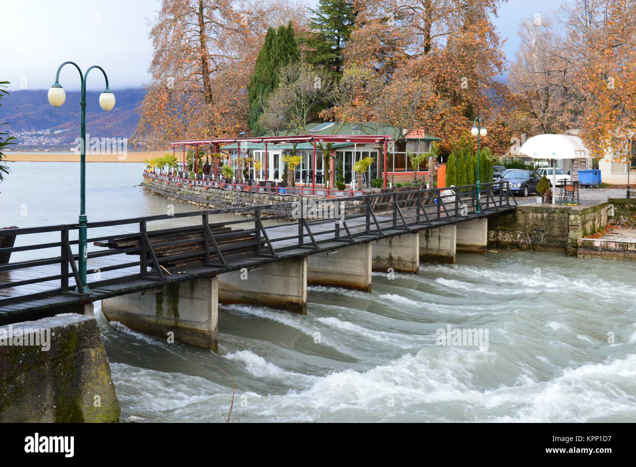 river, bridge and lake Stock Photo - Alamy