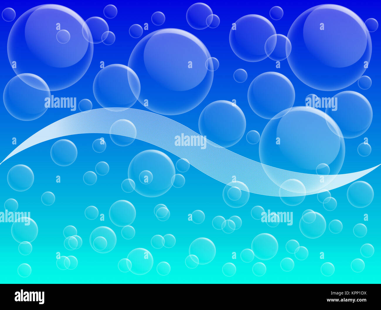 Air bubble on blue background Stock Photo - Alamy
