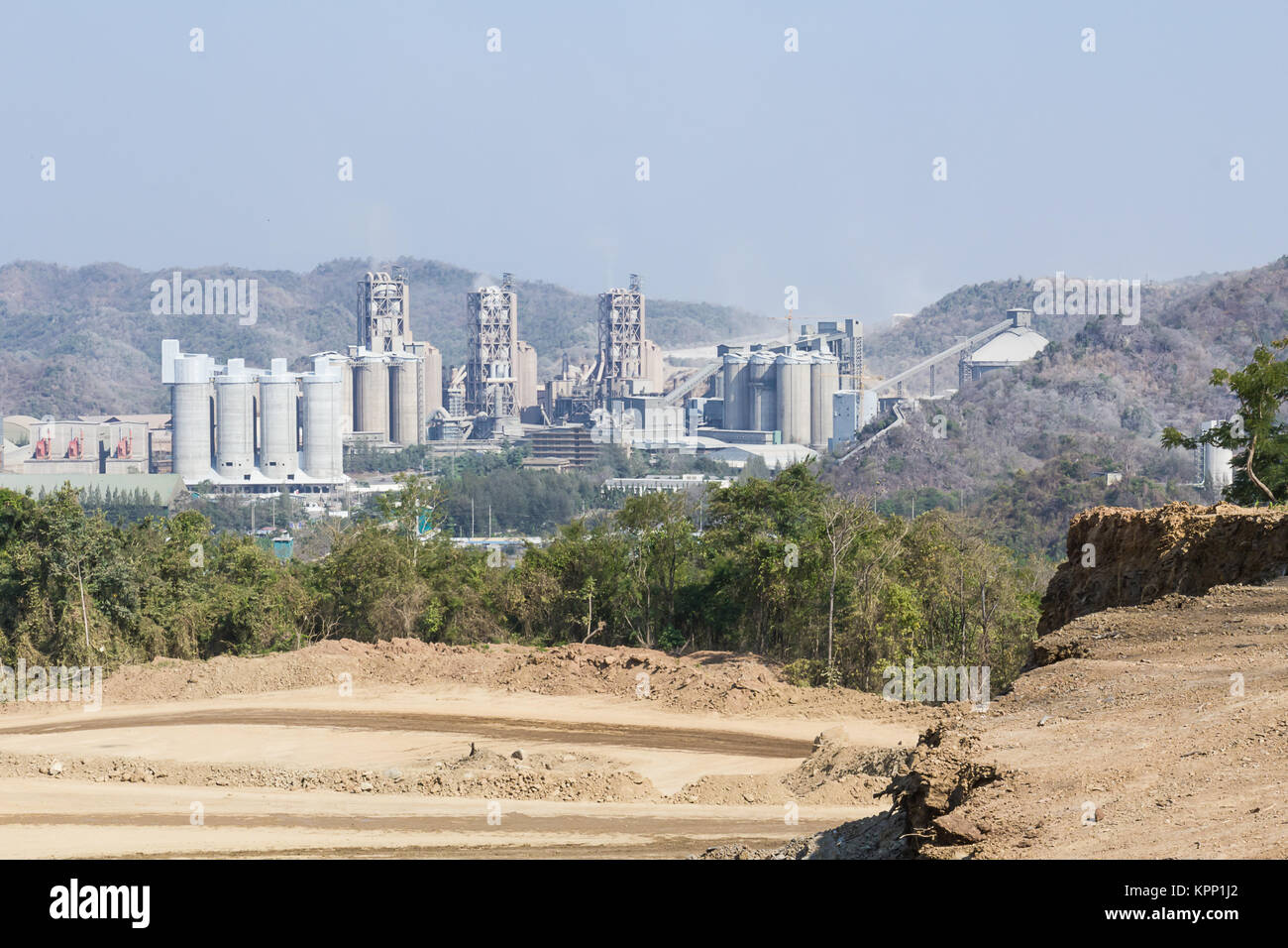 Cement factory in the mountains Stock Photo - Alamy