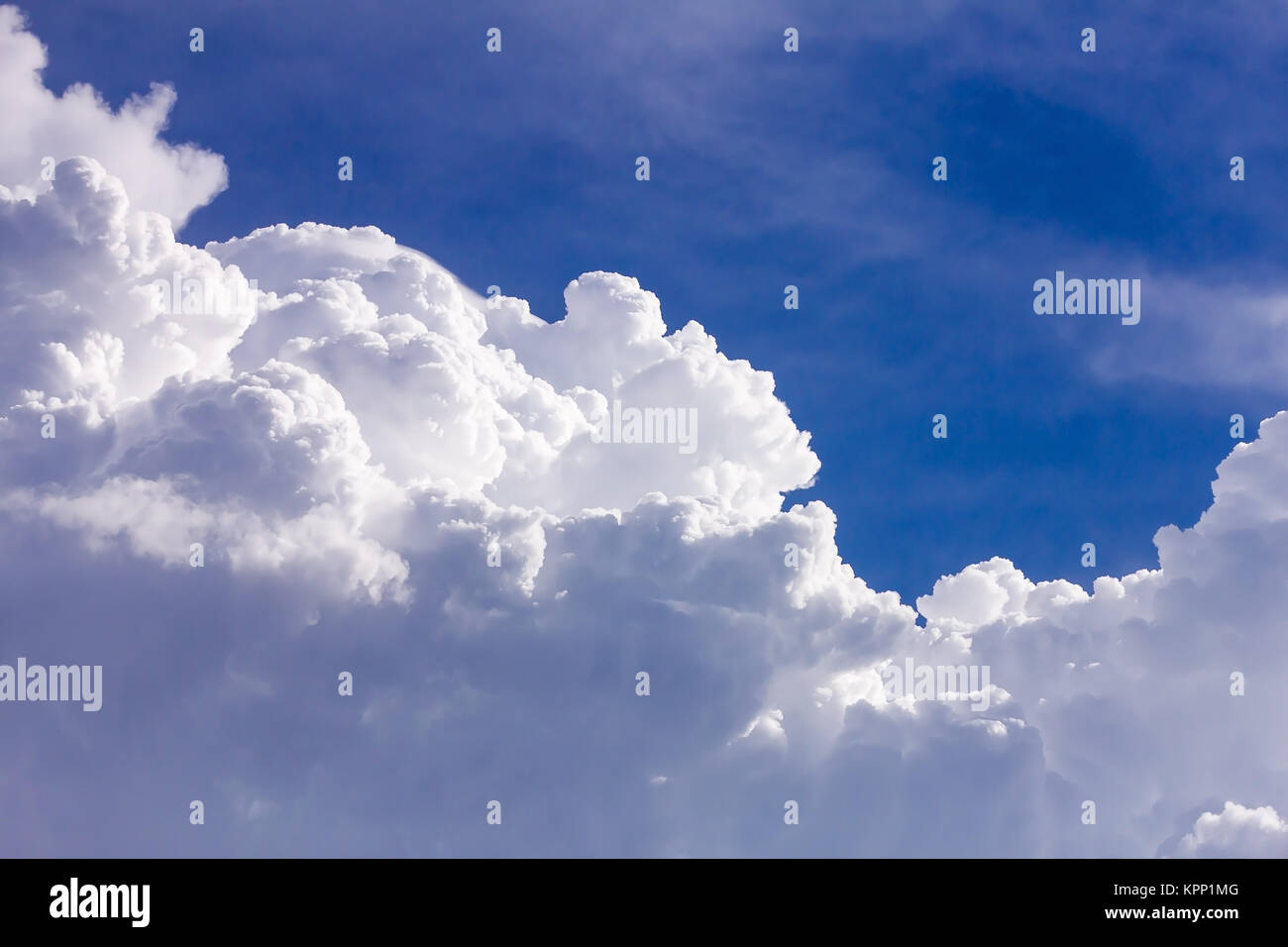 Clouds in blue sky before rain Stock Photo - Alamy