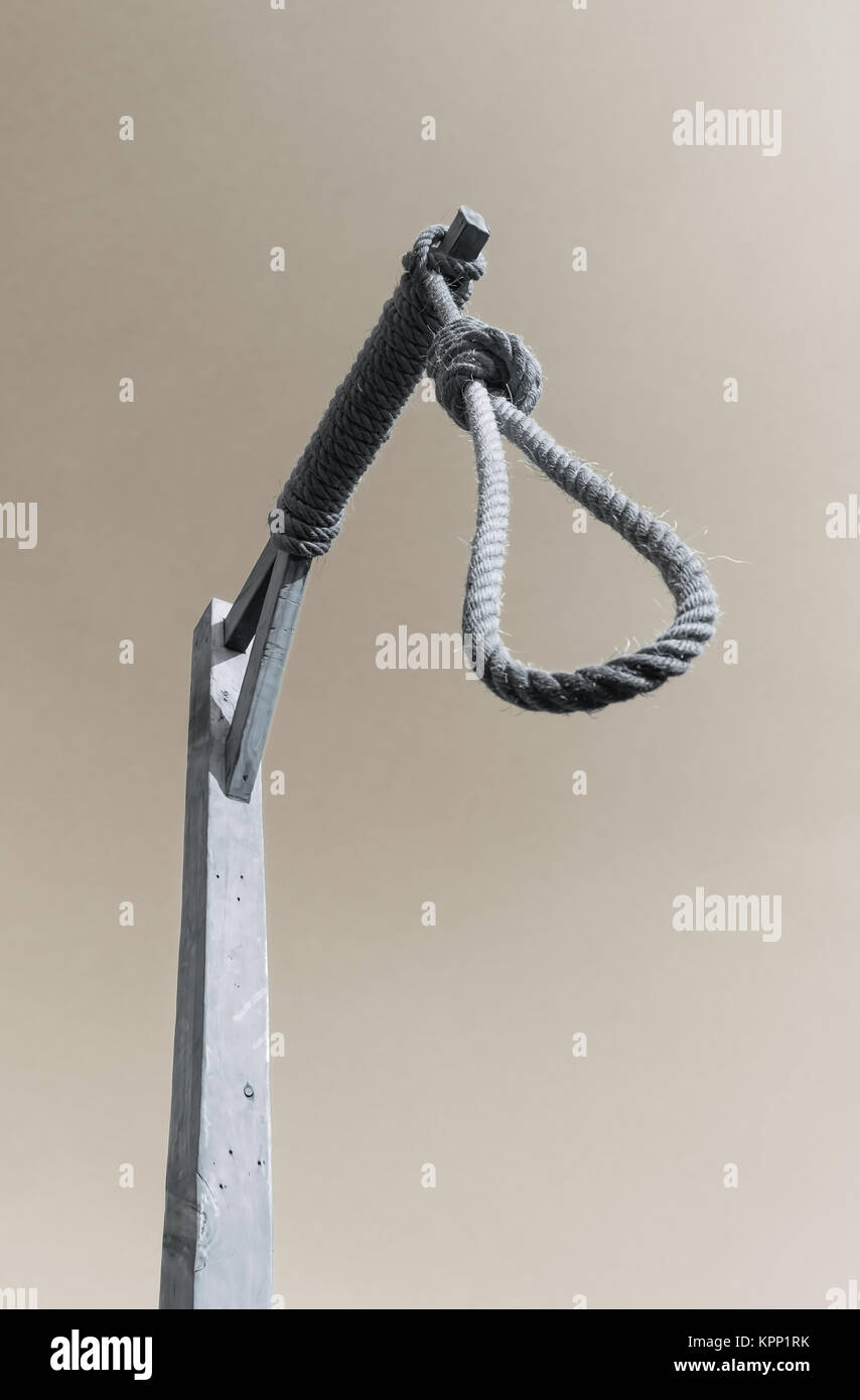 Executioner and the gallows hi-res stock photography and images - Alamy
