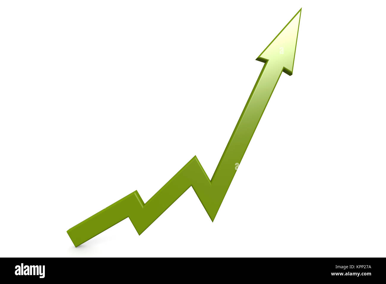 Green arrow point up Stock Photo - Alamy