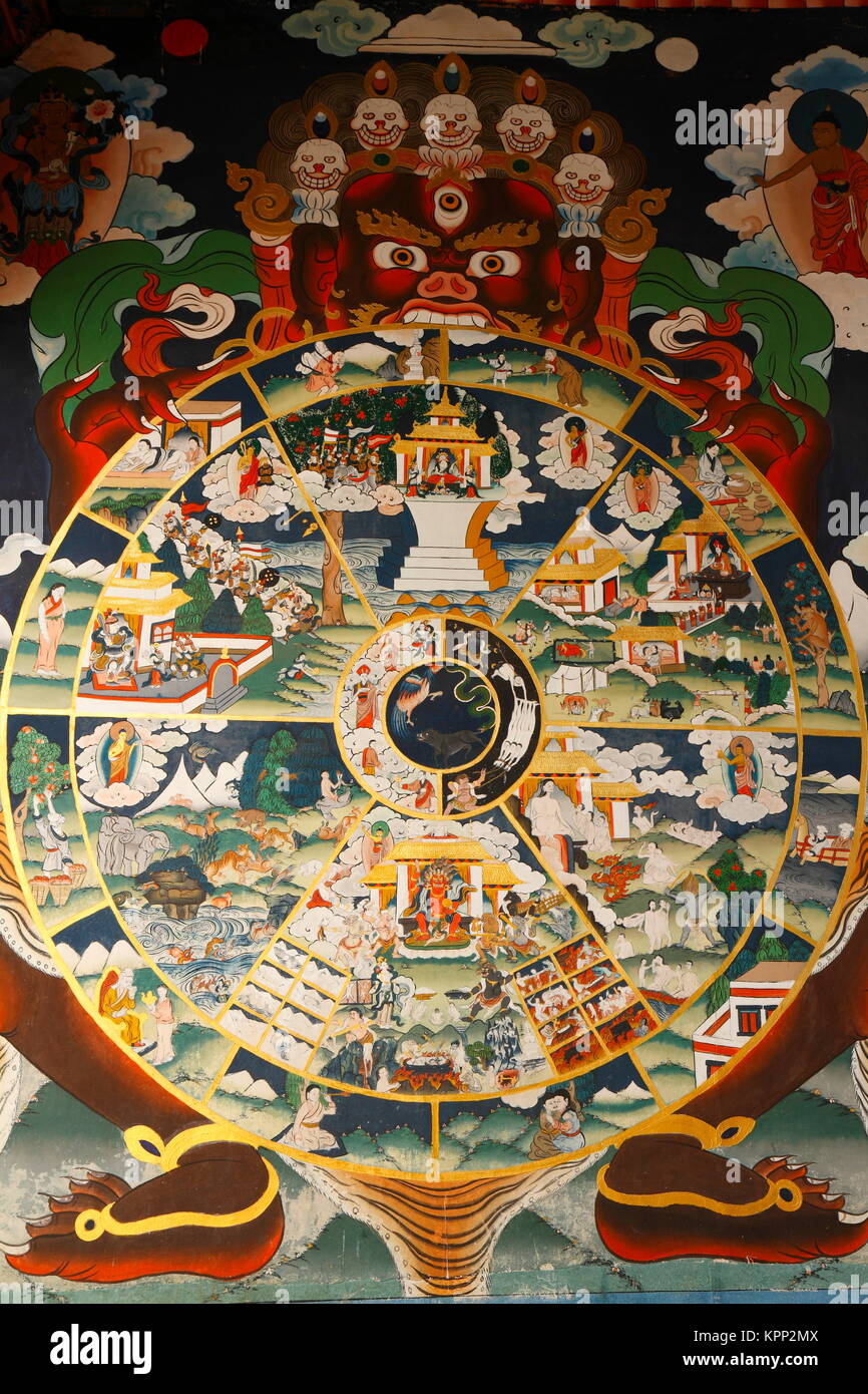 Traditional bhutanese style painting hi-res stock photography and ...