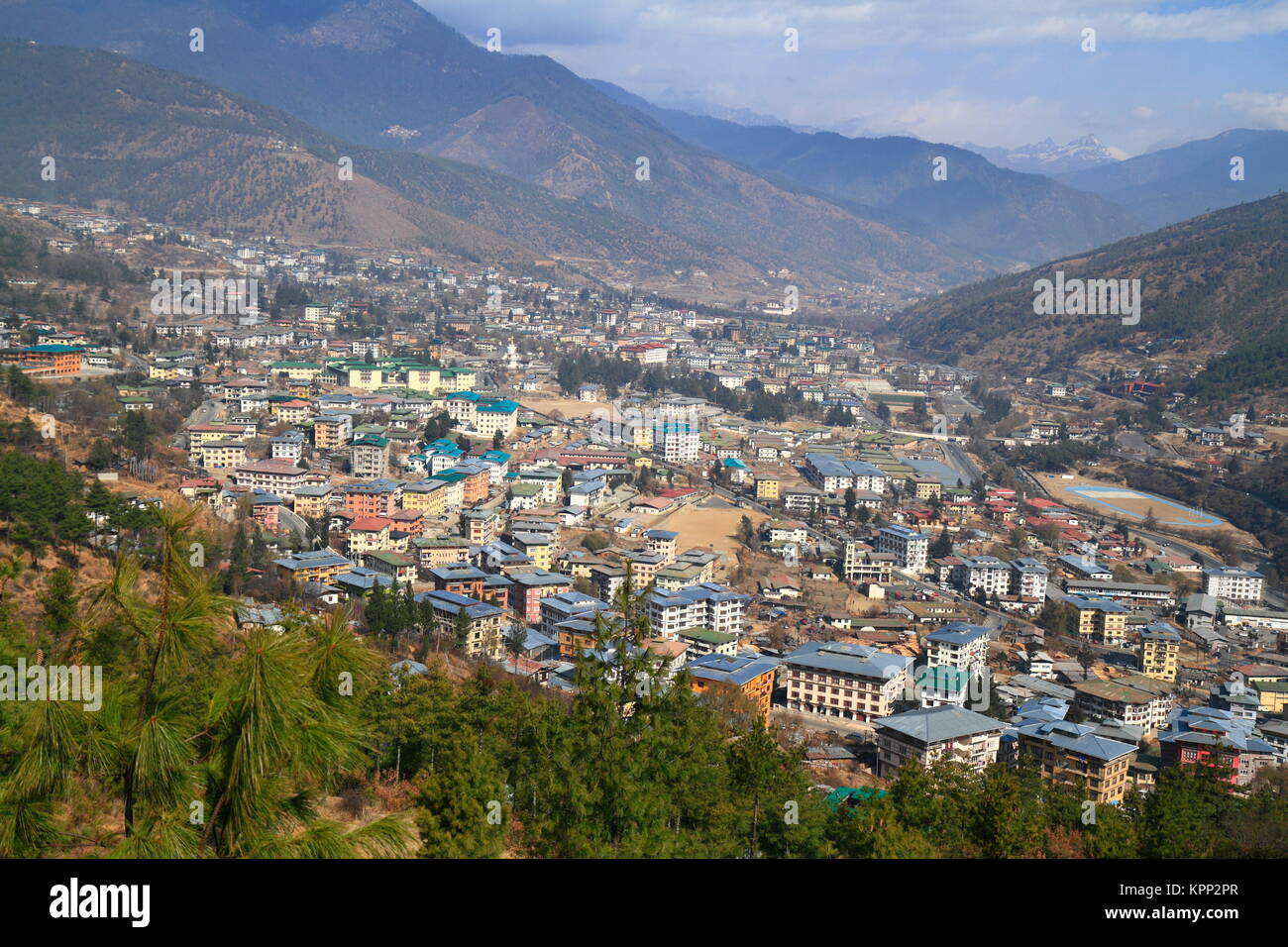 The city of Thimphu, Bhutan Stock Photo - Alamy
