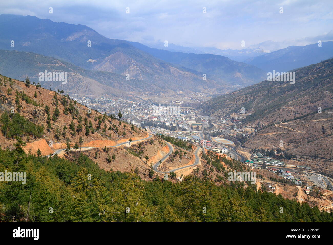 The city of Thimphu, Bhutan Stock Photo - Alamy