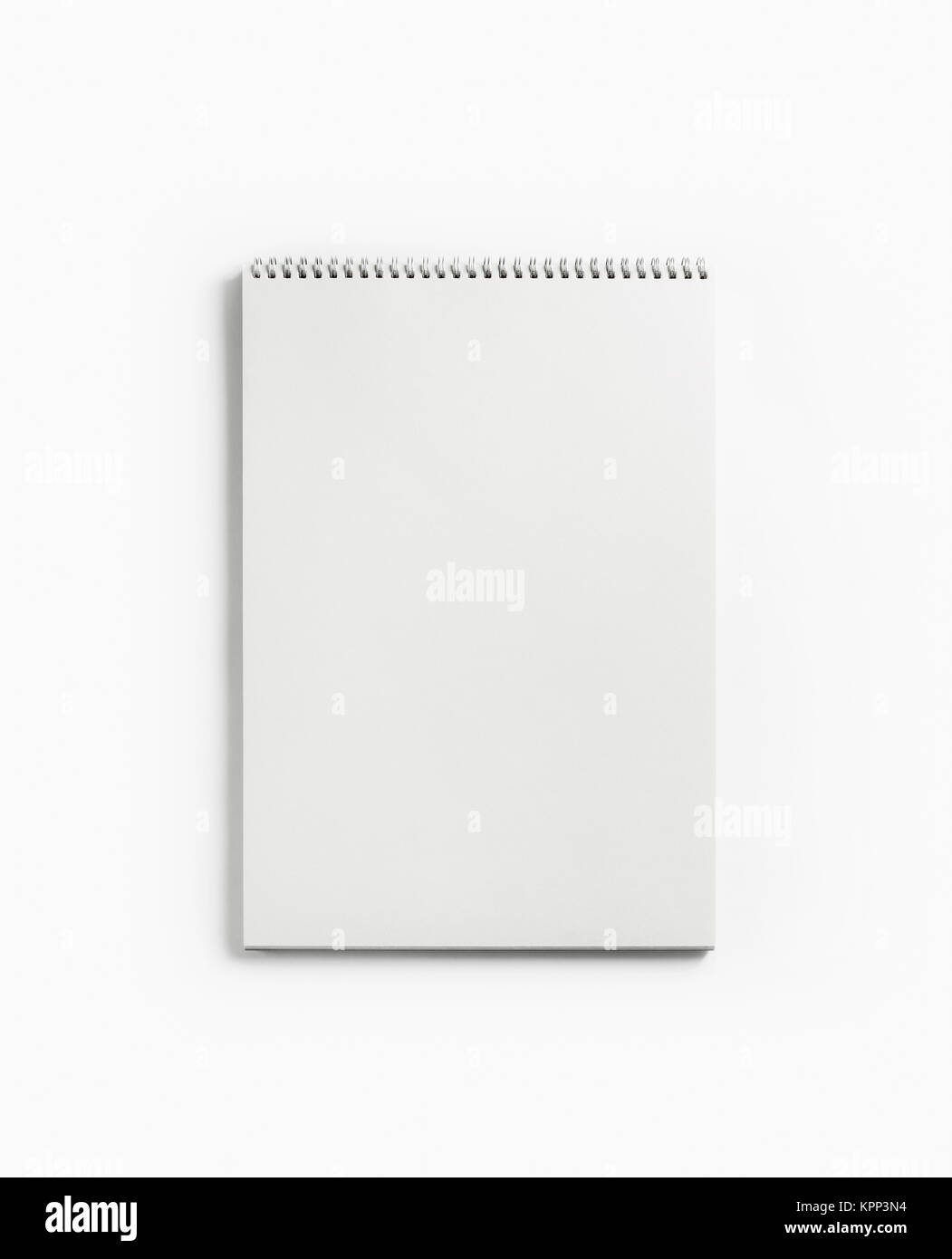 Spiral notepad stationery flat Cut Out Stock Images & Pictures - Alamy