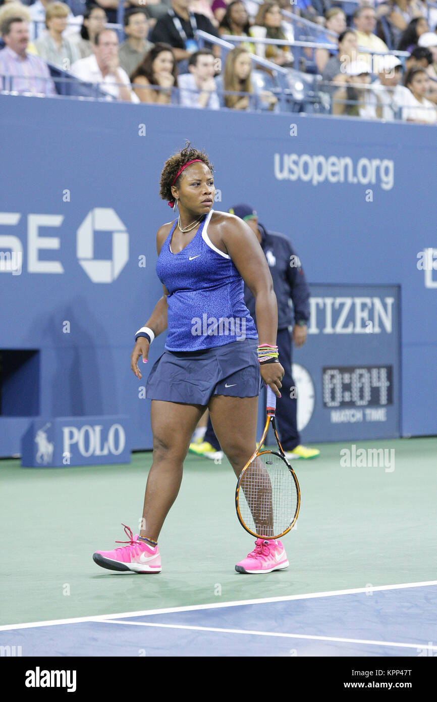 FLUSHING NY- AUGUST: Taylor Townsend, at the 2014 US Open at the USTA ...