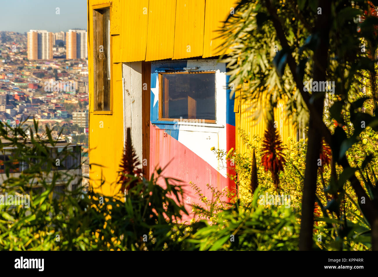 Valparaiso Funicular View Stock Photo - Alamy