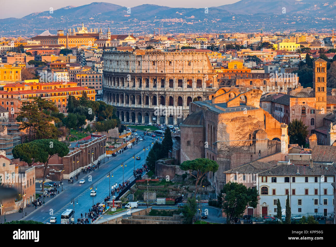 Rome colosseo aerial hi-res stock photography and images - Alamy