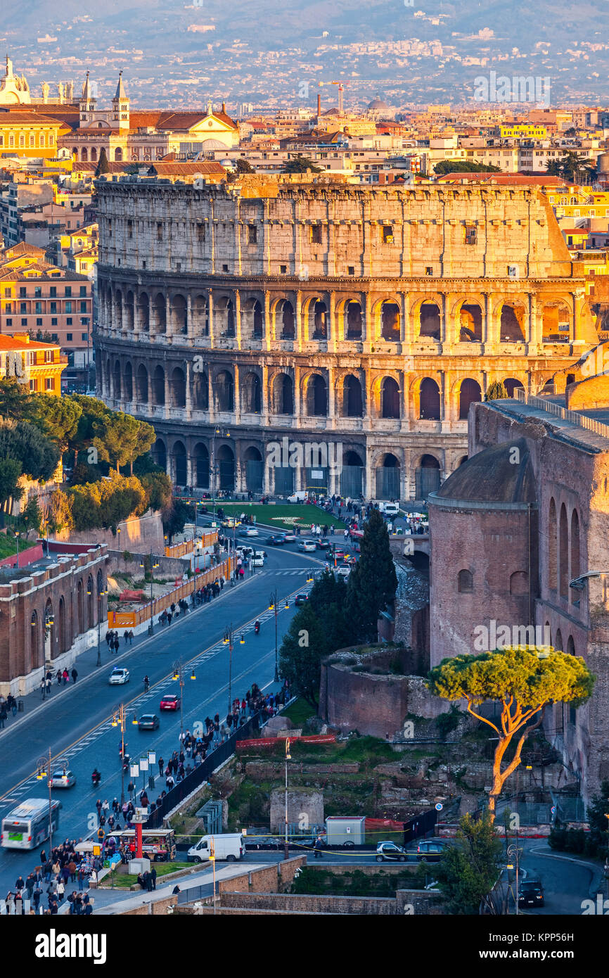 Rome colosseo aerial hi-res stock photography and images - Alamy