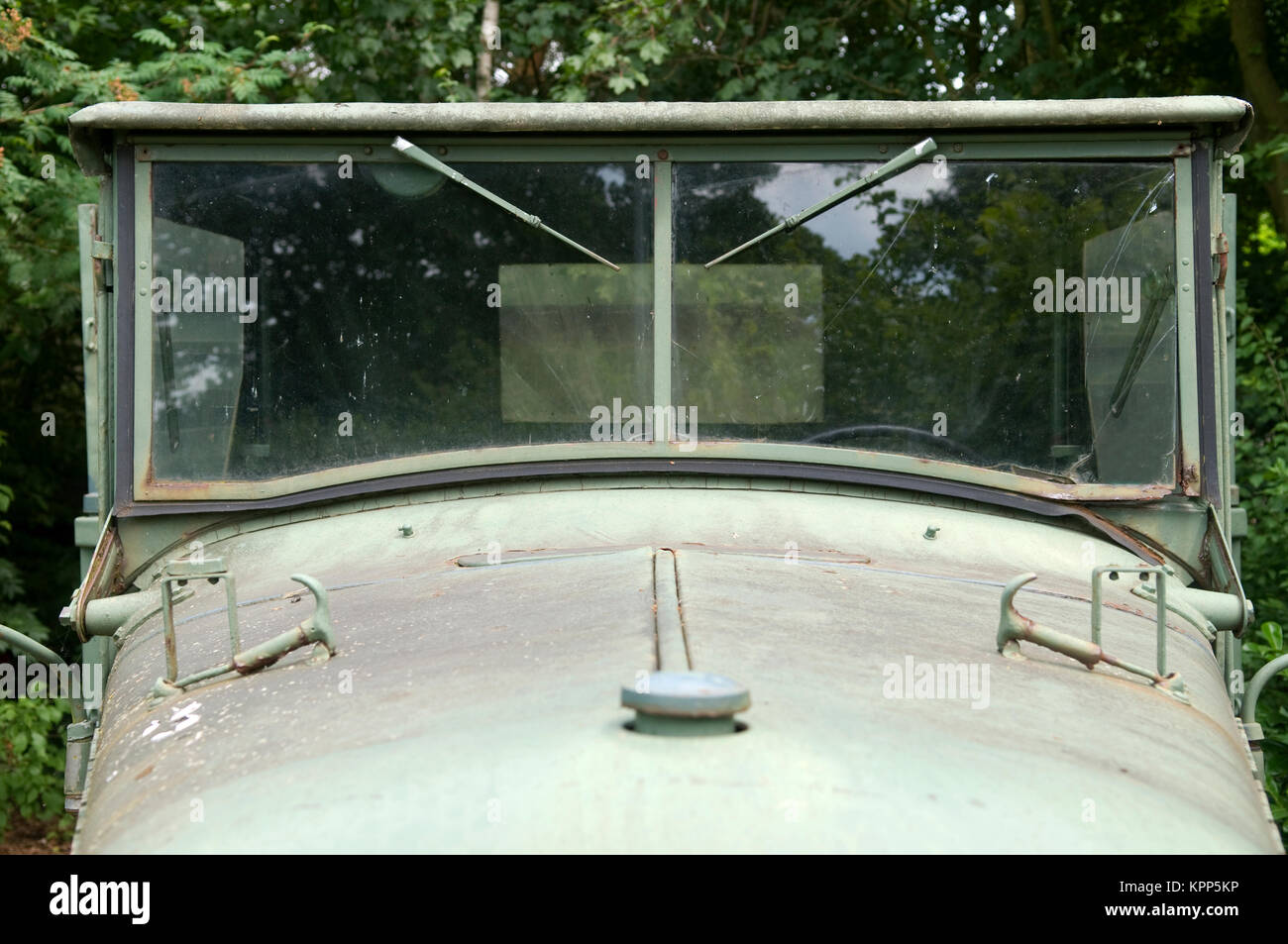 Front of old Dodge Stock Photo - Alamy