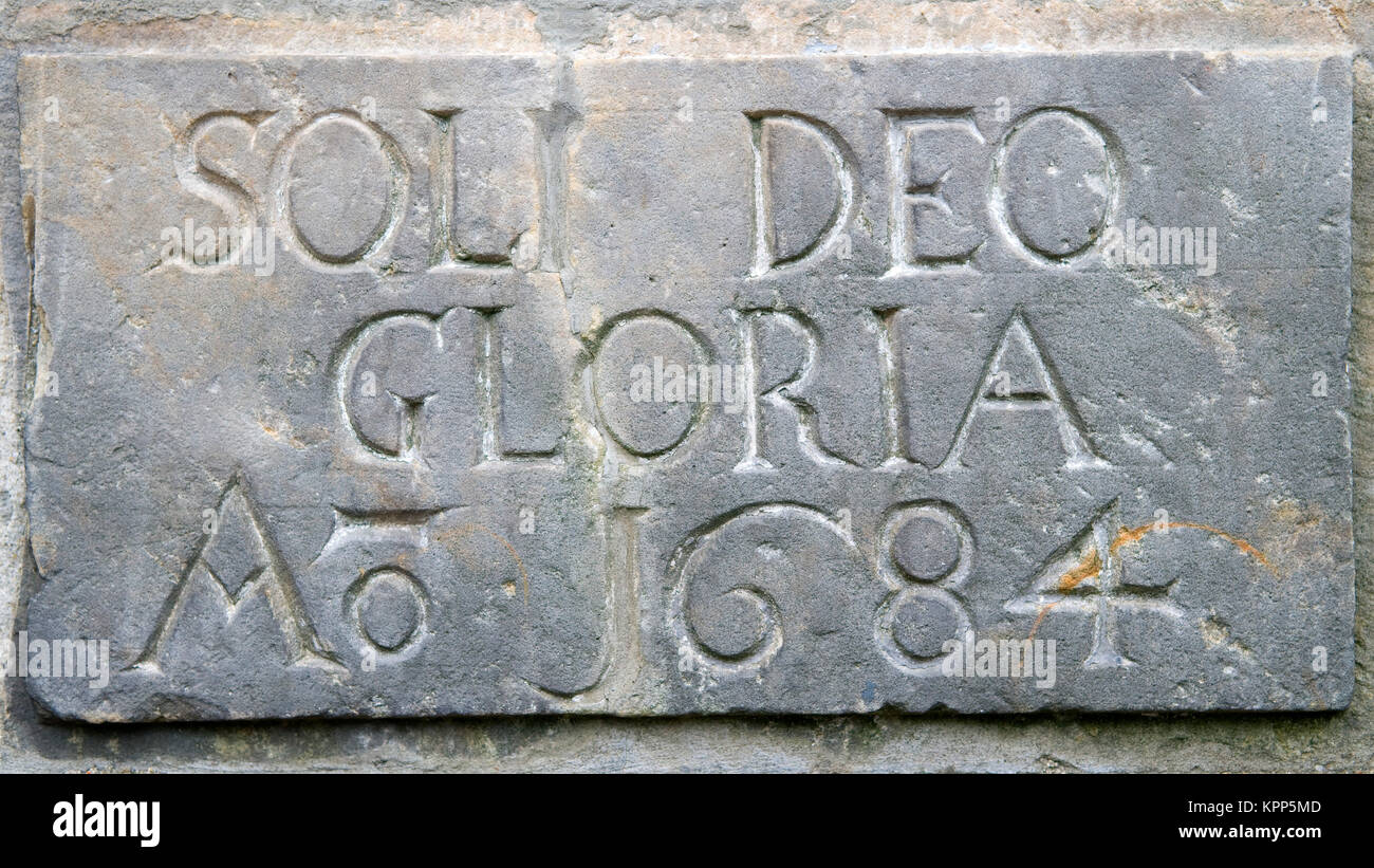 Soli Deo Gloria Stock Photo - Alamy