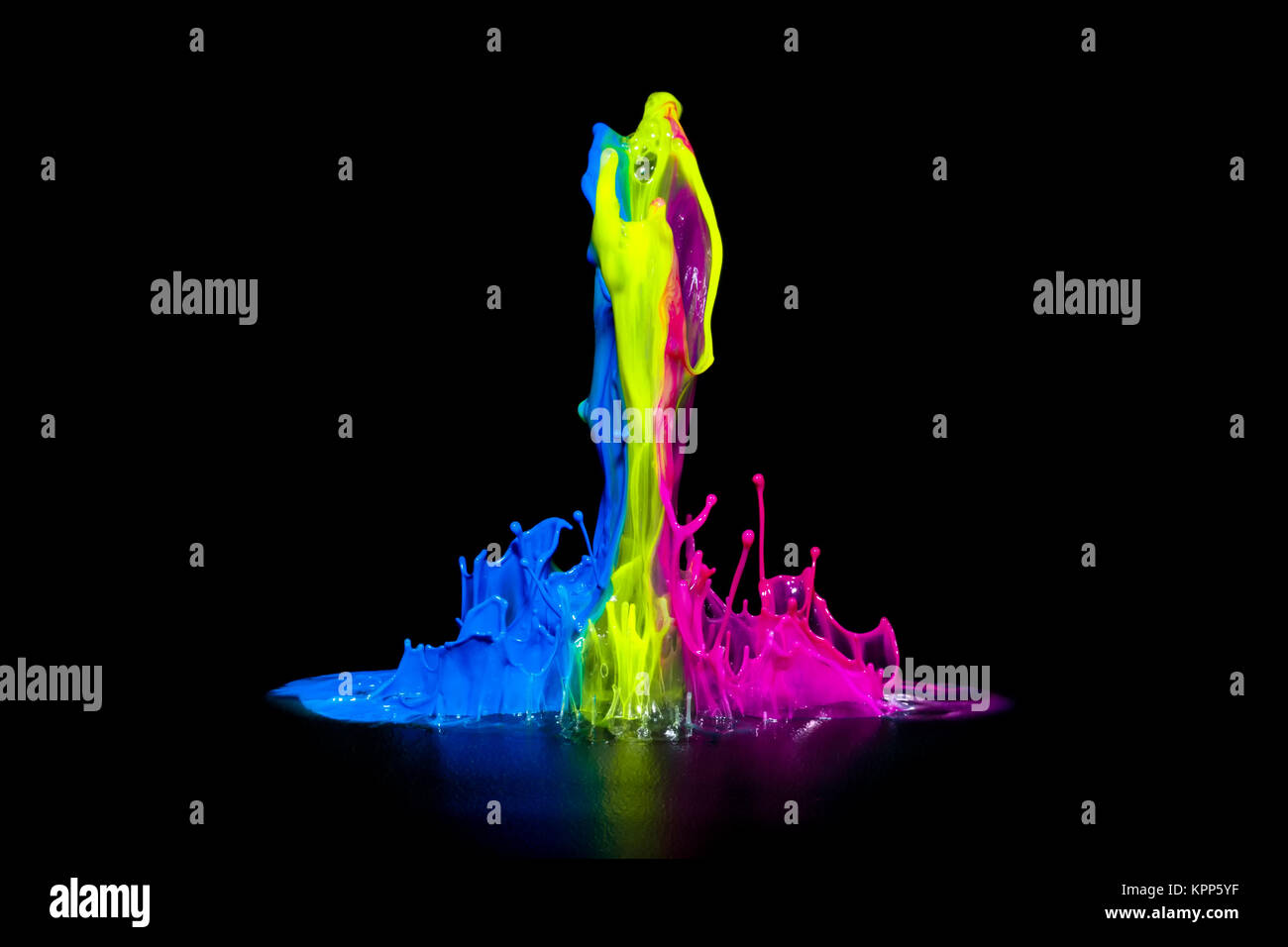 colorful paint splashes - paint splash Stock Photo - Alamy